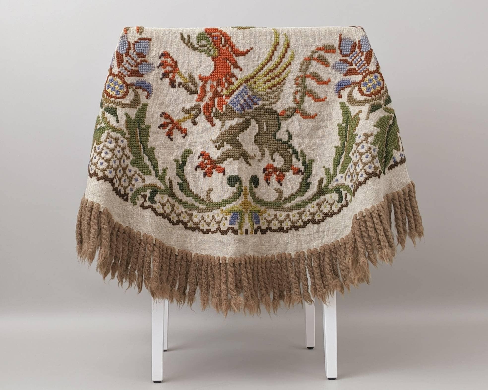 Griffons Medieval Dragons Antique Tablecloth Oval Tablecloth - Etsy