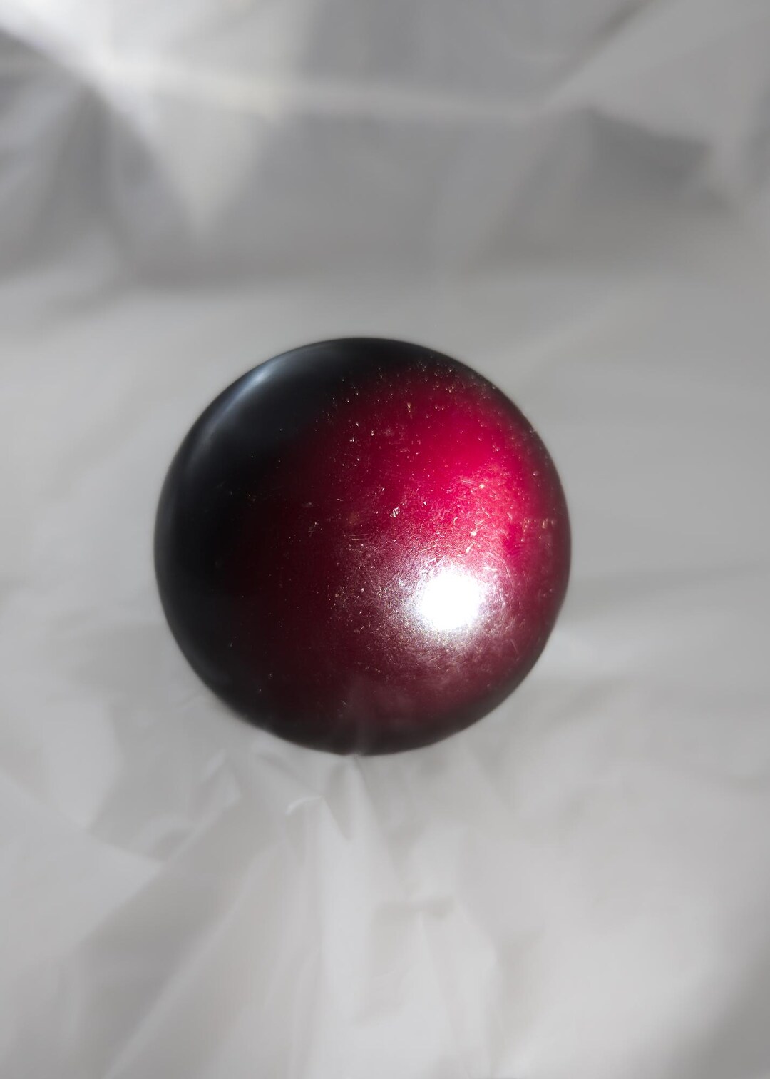 A Bakelite Antique Old Billiard Ball, Faturan Cherry Red, 60mm Diameter ...
