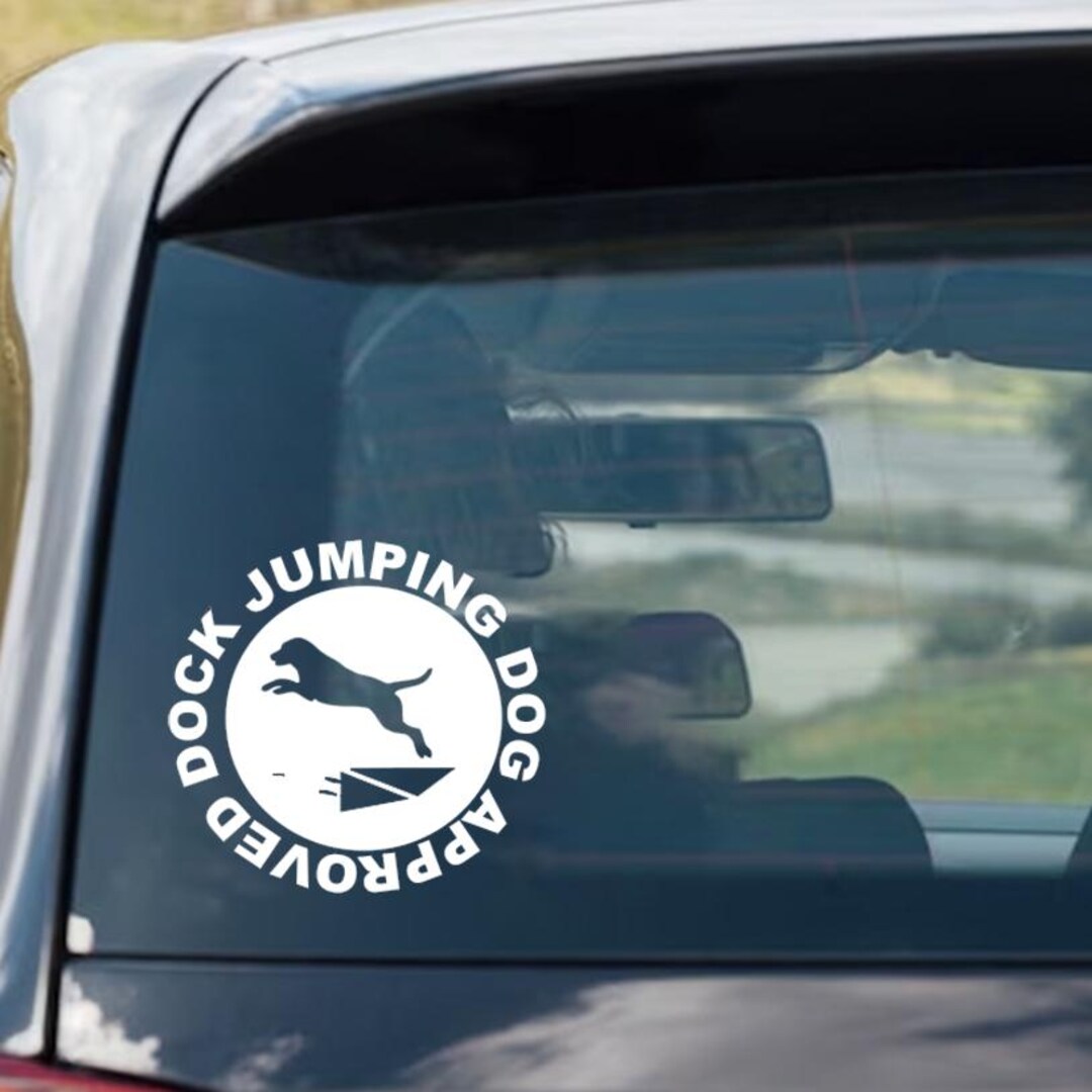 Dock Jumping Dog Approved // Vinyl Decal Sticker - Etsy