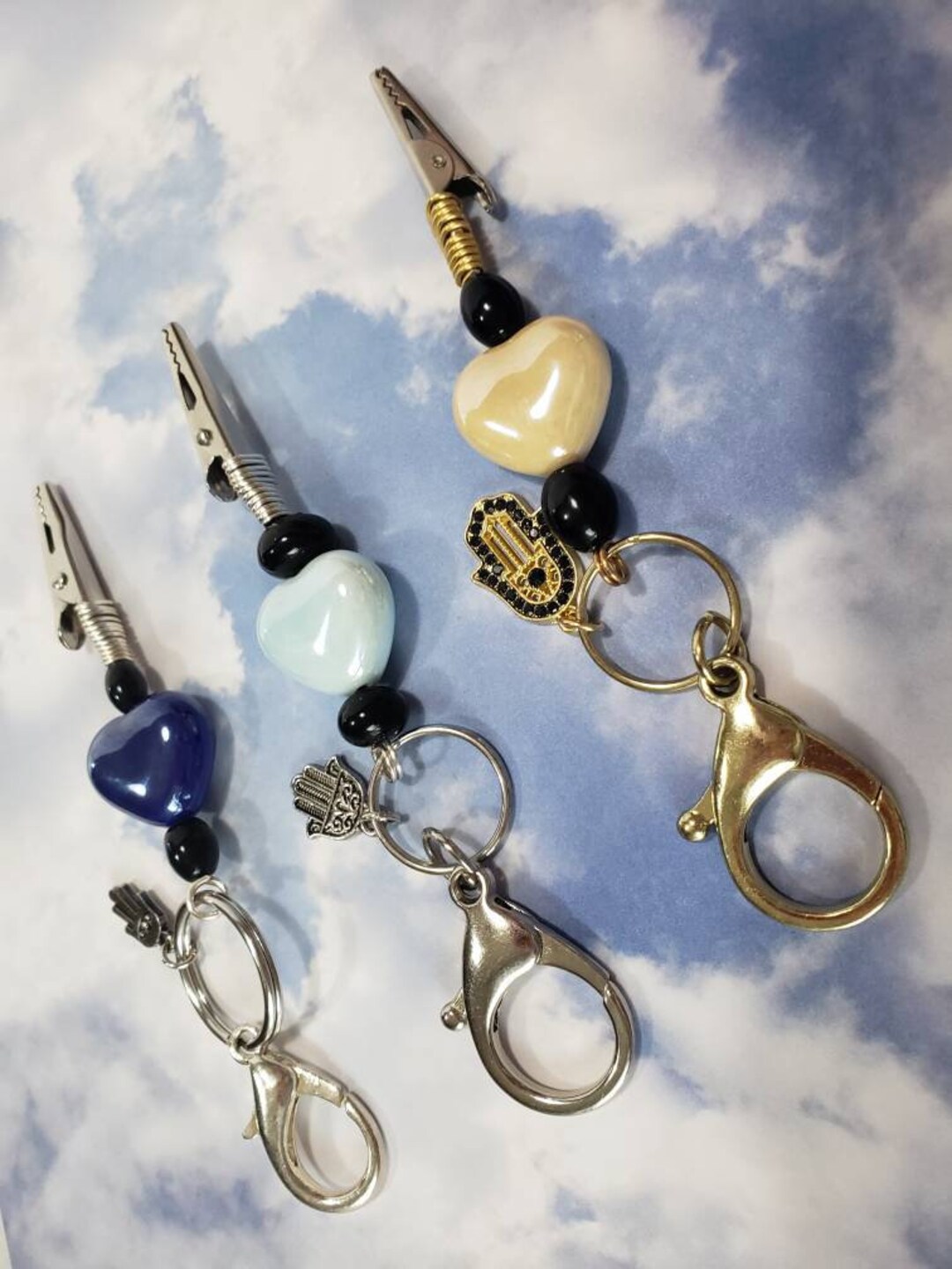 Credit Card Clip Keychain, Bracelet Helper, Multi-use Clip, Heart Card ...