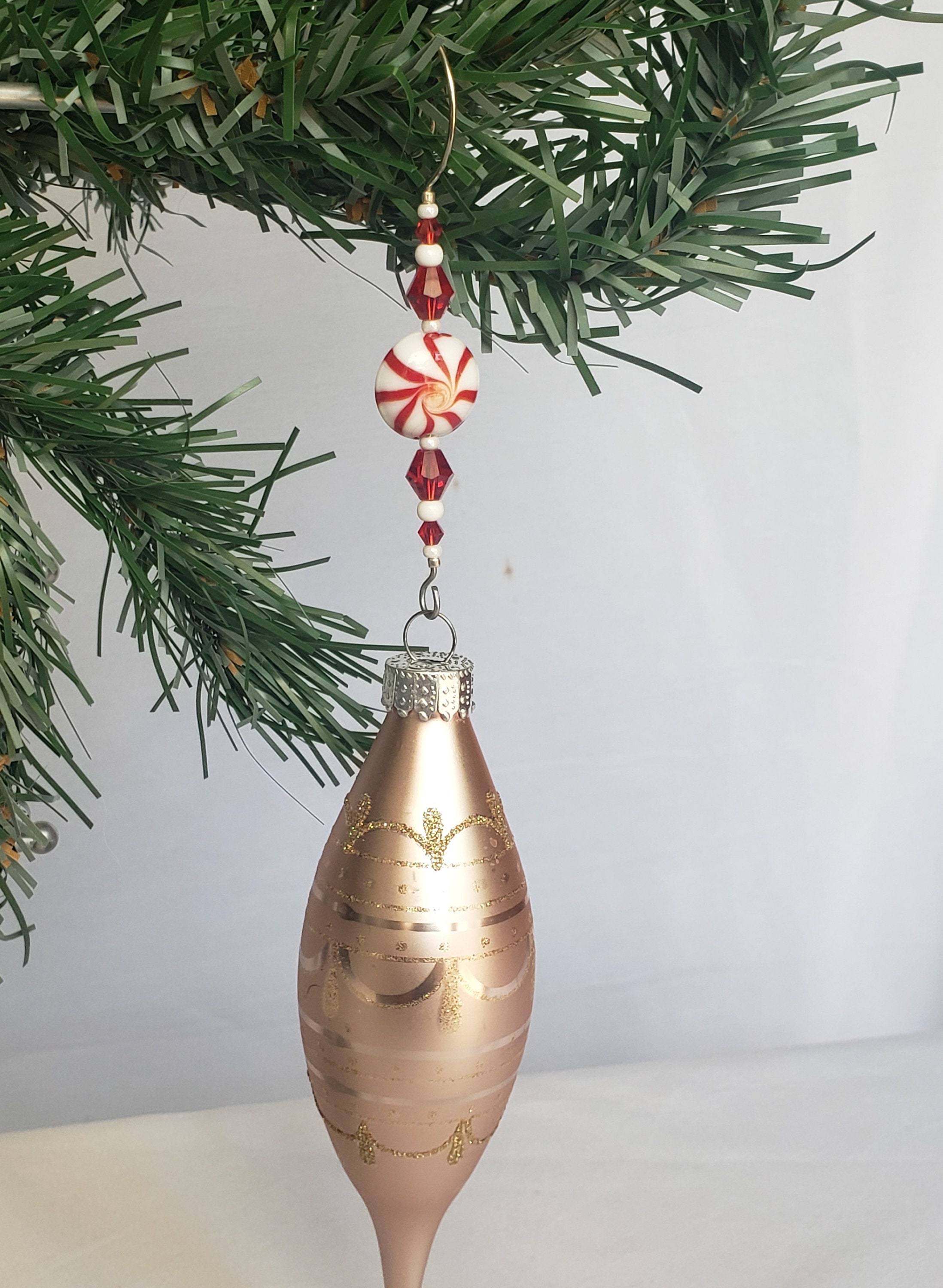 Peppermint Ornament Hangers Christmas Ornament Hooks Set of 6 Ornament ...