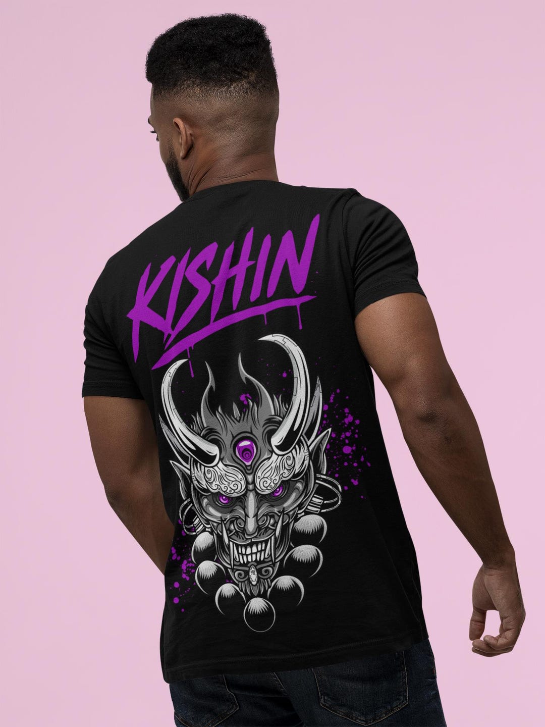 Kishin Demon God T-shirt | Chrome Oni, Cyberpunk Streetwear - Etsy