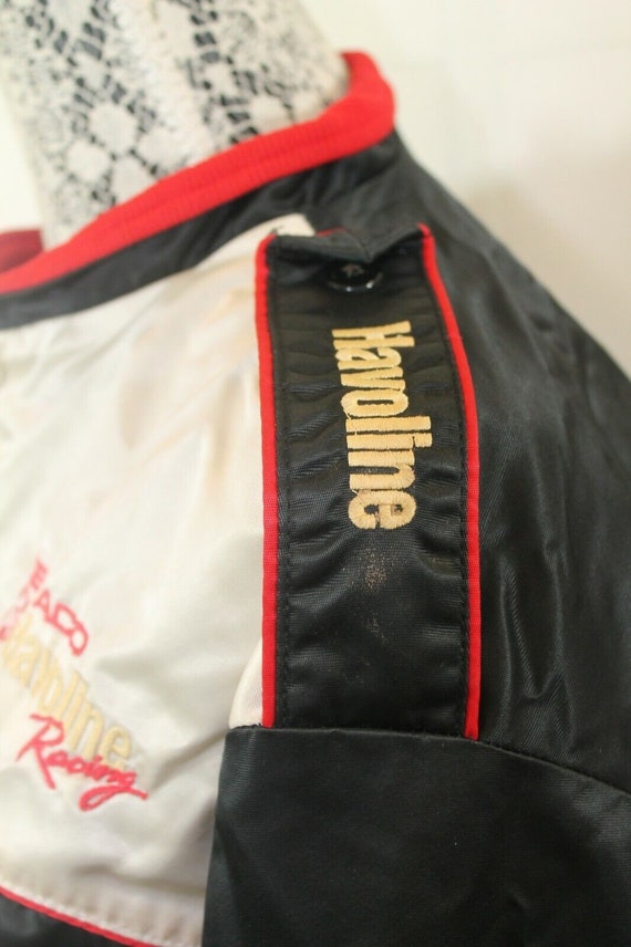 Vintage Mens Texaco Havoline Racing Satin Jacket Blac… - Gem