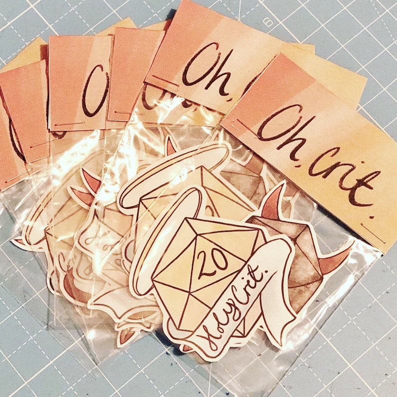 Oh Crit Sticker Set - Etsy