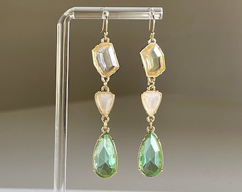 Light Green Earrings - Etsy
