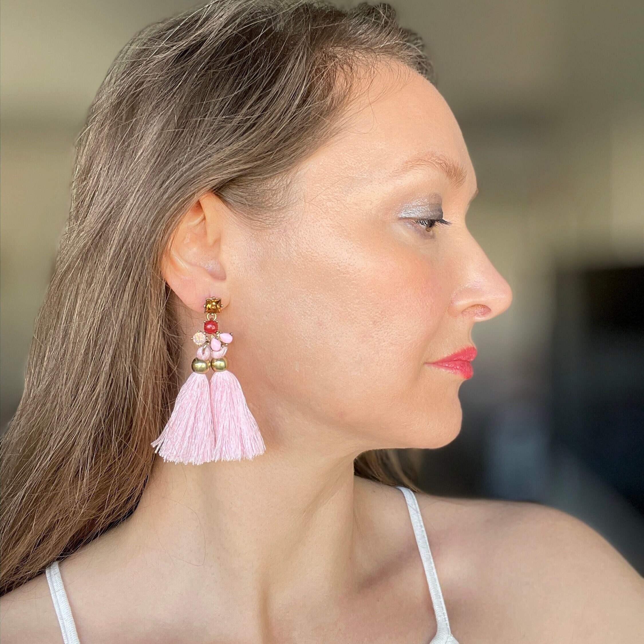Pink Tassel Earrings Paparazzi 2025 www.galerierichelieu
