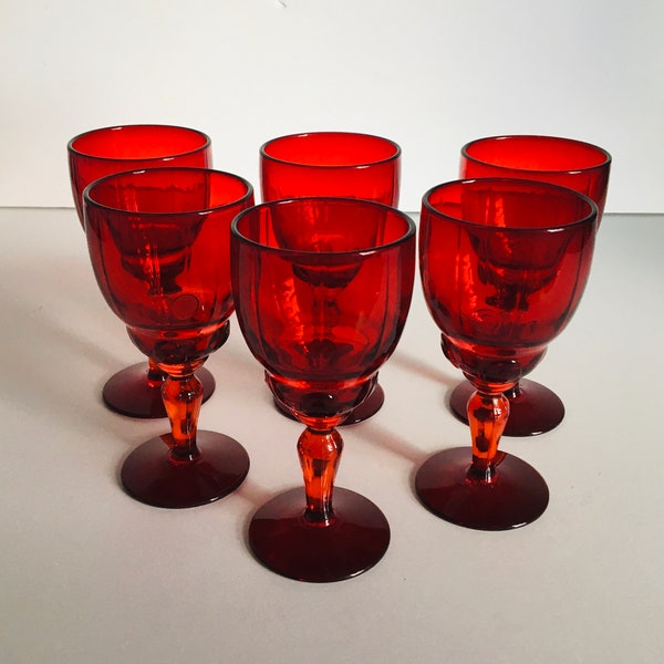 Red Depression Glass - Etsy