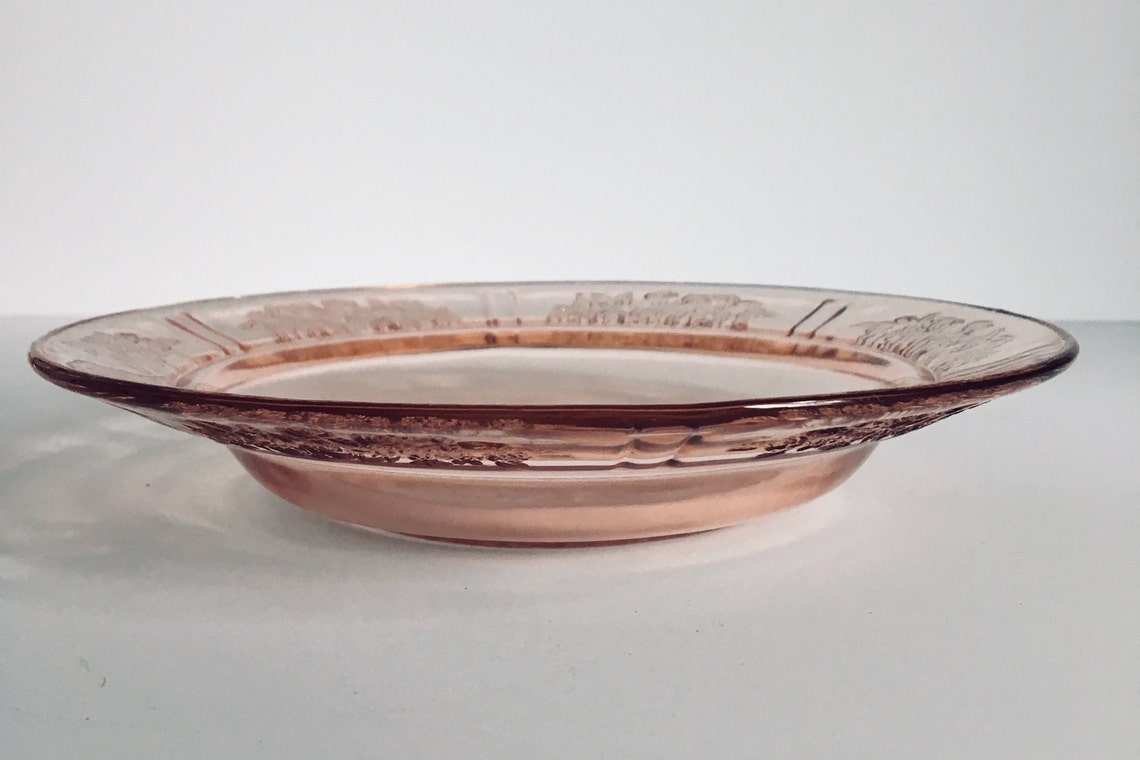 Pink Depression Sharon Butter Dish W/Cover Pink Cabbage Rose | Etsy