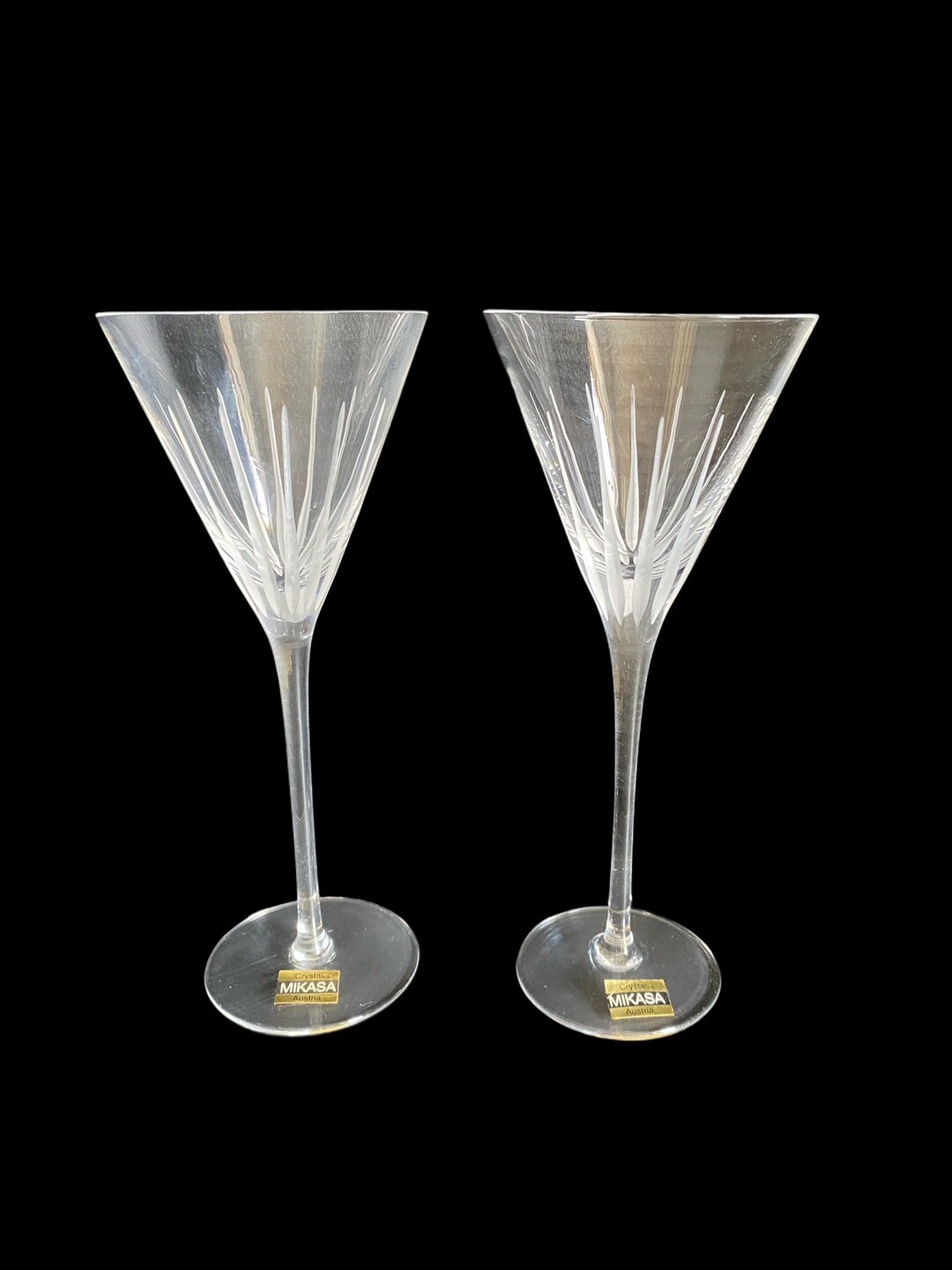 Mikasa Cut Crystal Wine Glasses , Mikasa Vista Hand Blown Wine Glasses ...