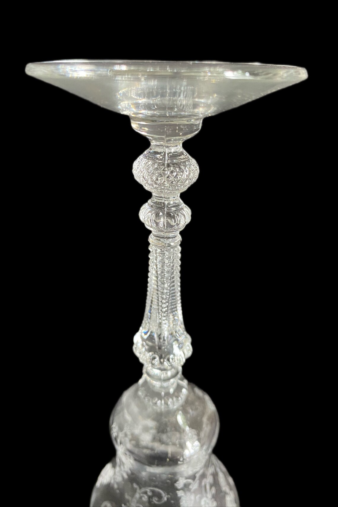 Cambridge Crystal Cordials: Set of 6 Elaine #3500, Etched Floral ...
