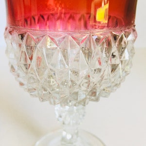Indiana Glass Kings Crown Ruby Flashed Wine Gobltes , Indiana Glass ...