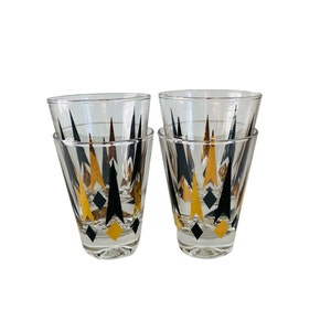 Set of 4 Federal Atomic Double Shot Glasses , MCM Harlequin Atomic Shot ...