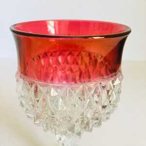 Indiana Glass Kings Crown Ruby Flashed Wine Gobltes , Indiana Glass ...