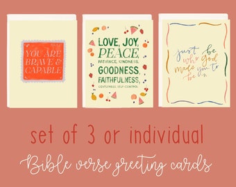 Set of 3 Encouraging Christian Cards - Etsy