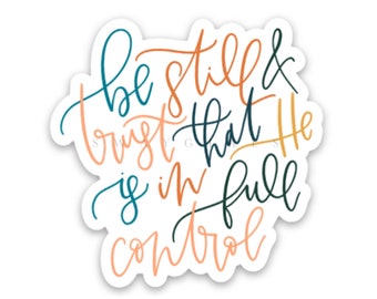 Be Still Sticker Bible Verse Quotes Decal Christian - Etsy