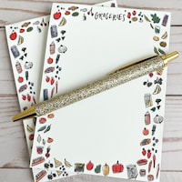 Snacks & Stuff Checklist Notepad | 50-sheets, 5.5 X 8.5 Inches ...