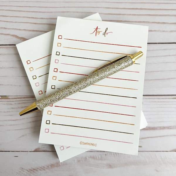 To Do List Notepad - Etsy