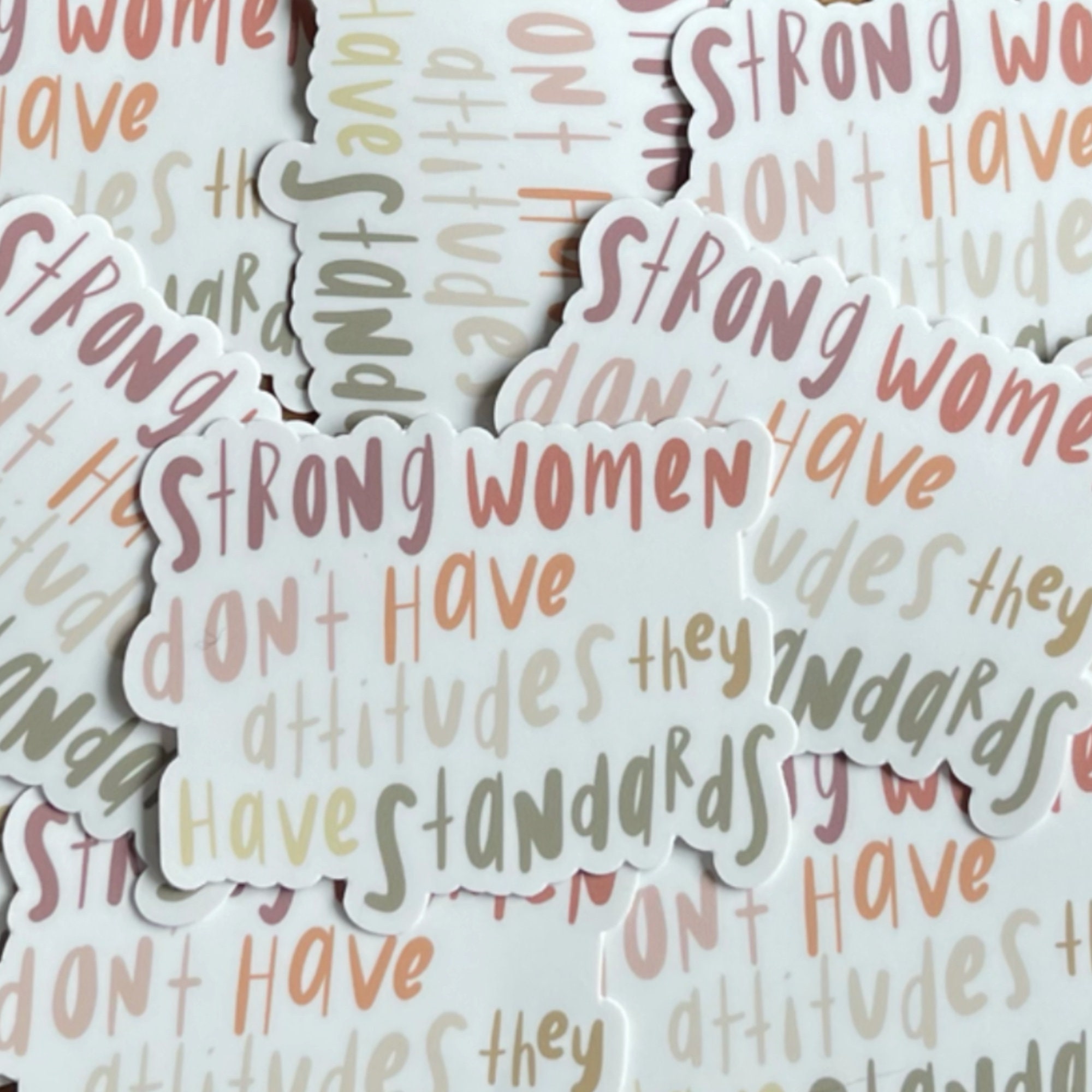 Feminist sticker Strong women affirmation decal | Etsy