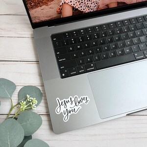 Jesus Loves You Sticker | Faith Decal | Religious Christian Bible Verse ...
