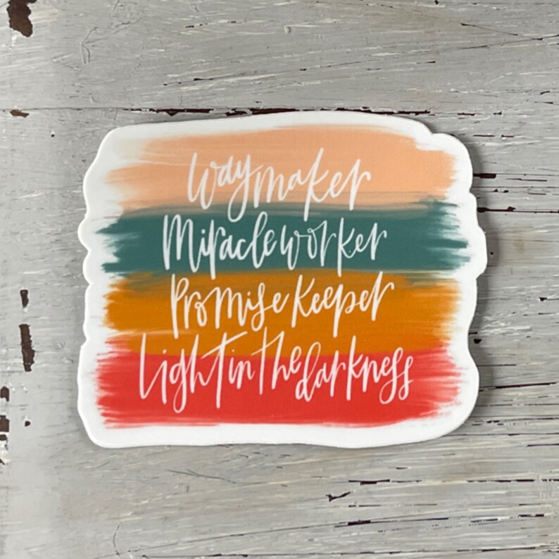 Waymaker Sticker Religious Christian Stickers Faith Bible | Etsy