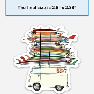 Surfboard Sticker | Waterproof, Vinyl Decals | Trendy, Popular, Vsco ...