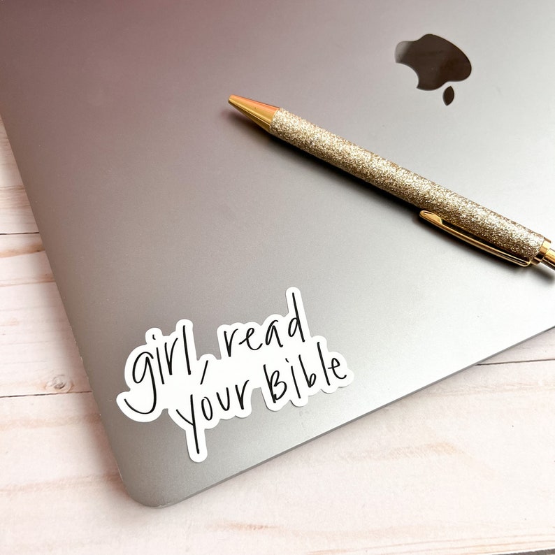 Girl Read Your Bible Sticker Christian Faith Stickers - Etsy