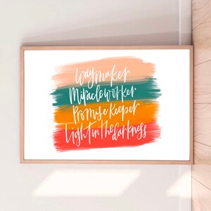 Way Maker Digital Download | Print From Home Faith Svg | Christian Art ...