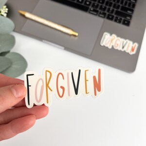Forgiven Sticker Scripture Quotes Decal Bible Verse - Etsy
