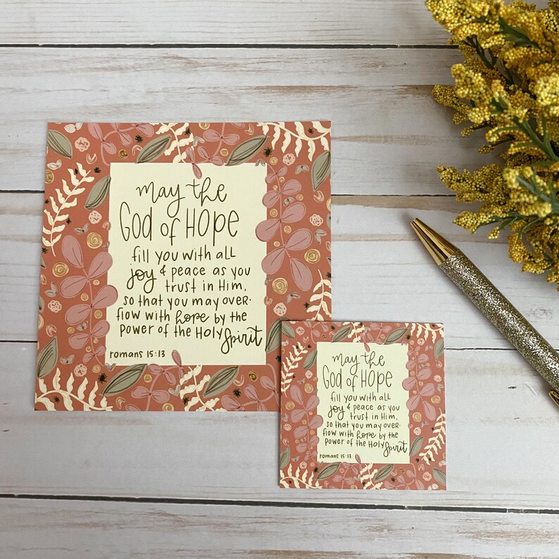 Bible Verse Affirmation Cards: Hope Scripture, Prayer Reminders - Etsy