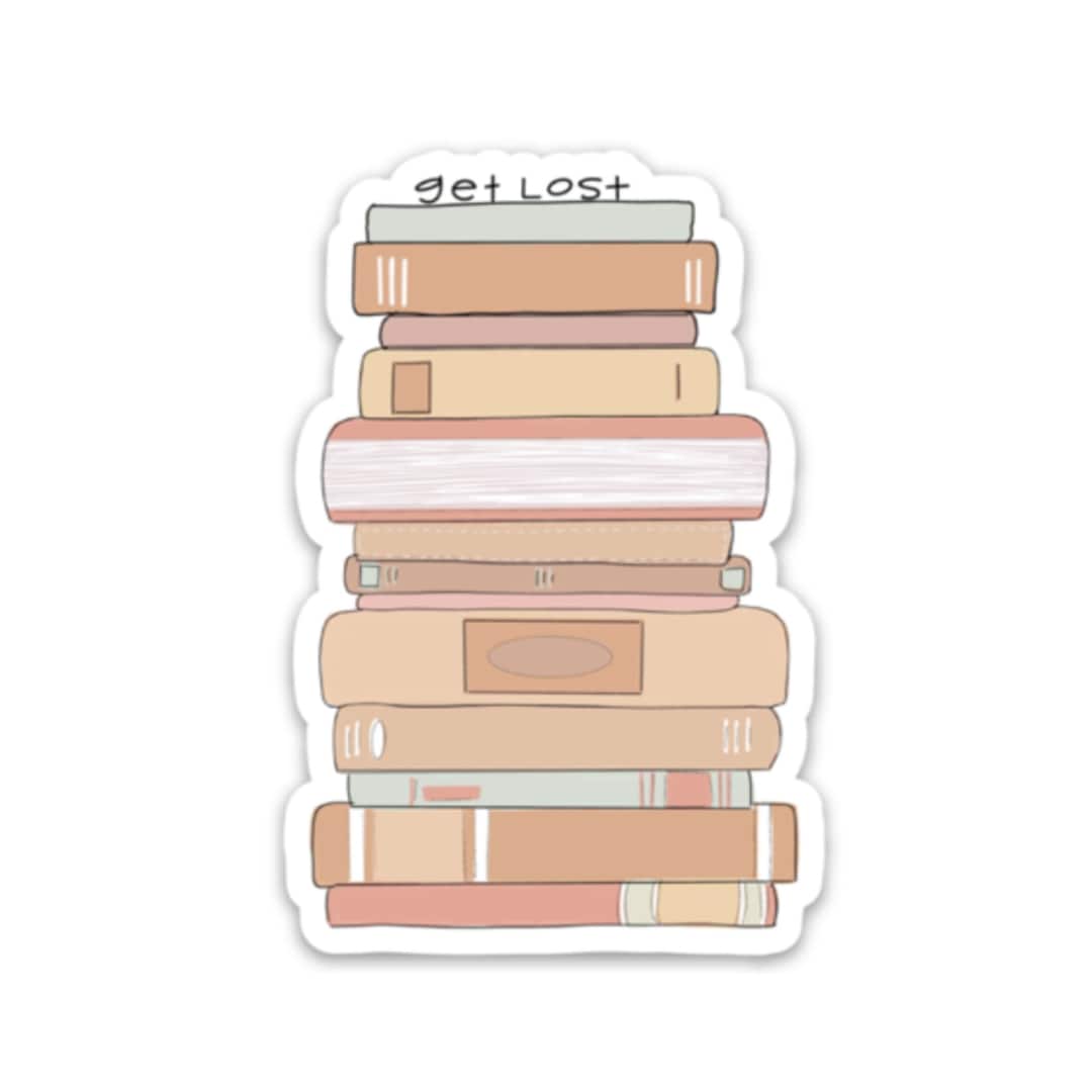 Book Sticker | Book Lover Sticker | Reading Decal | Get Lost in a Book ...