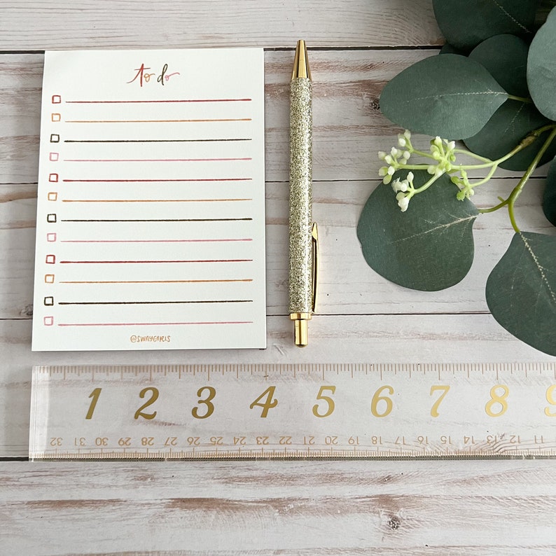 Cute to Do List Notepad | Boho Checklist Stationery - Etsy