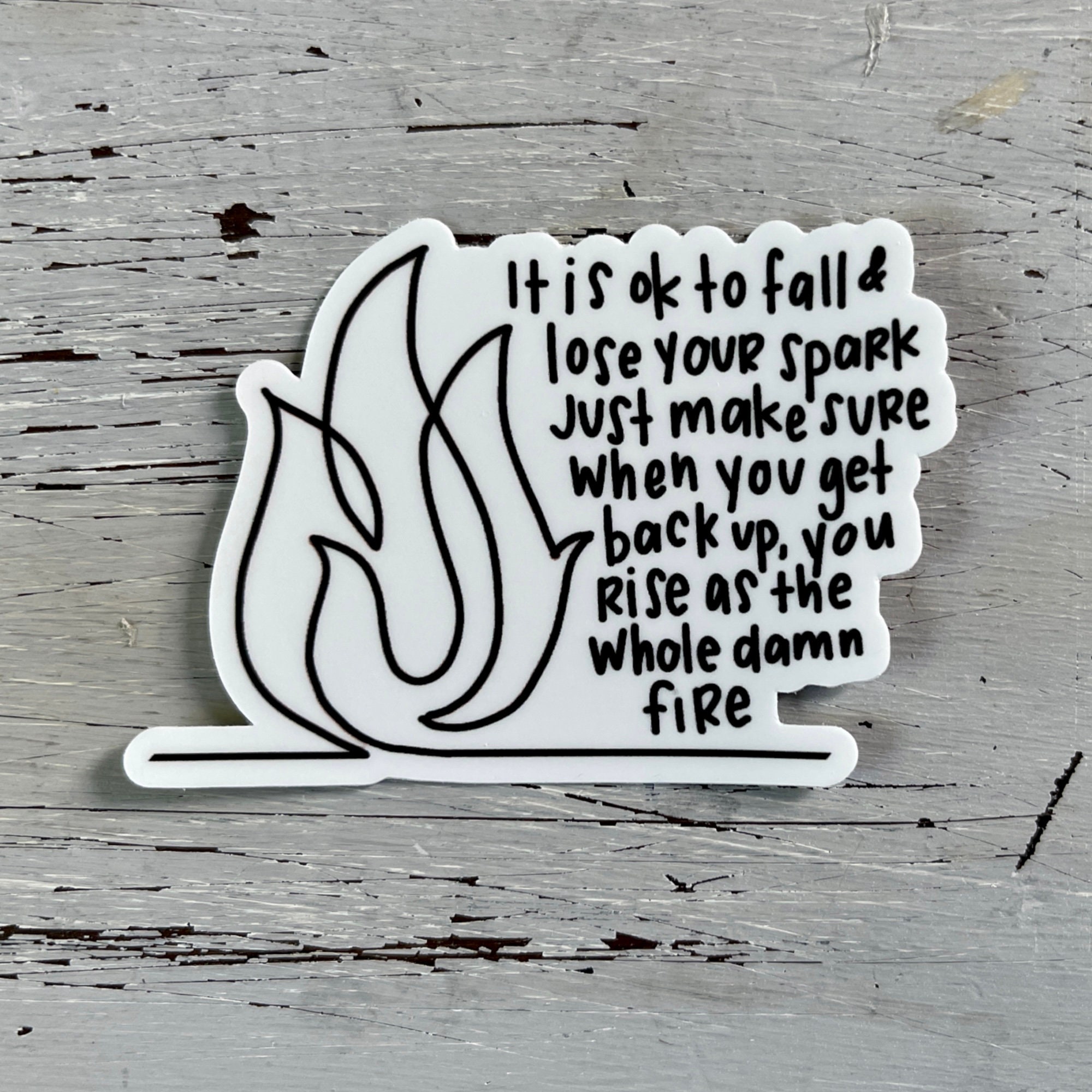 Feminist sticker quote Inspirational saying Positive | Etsy