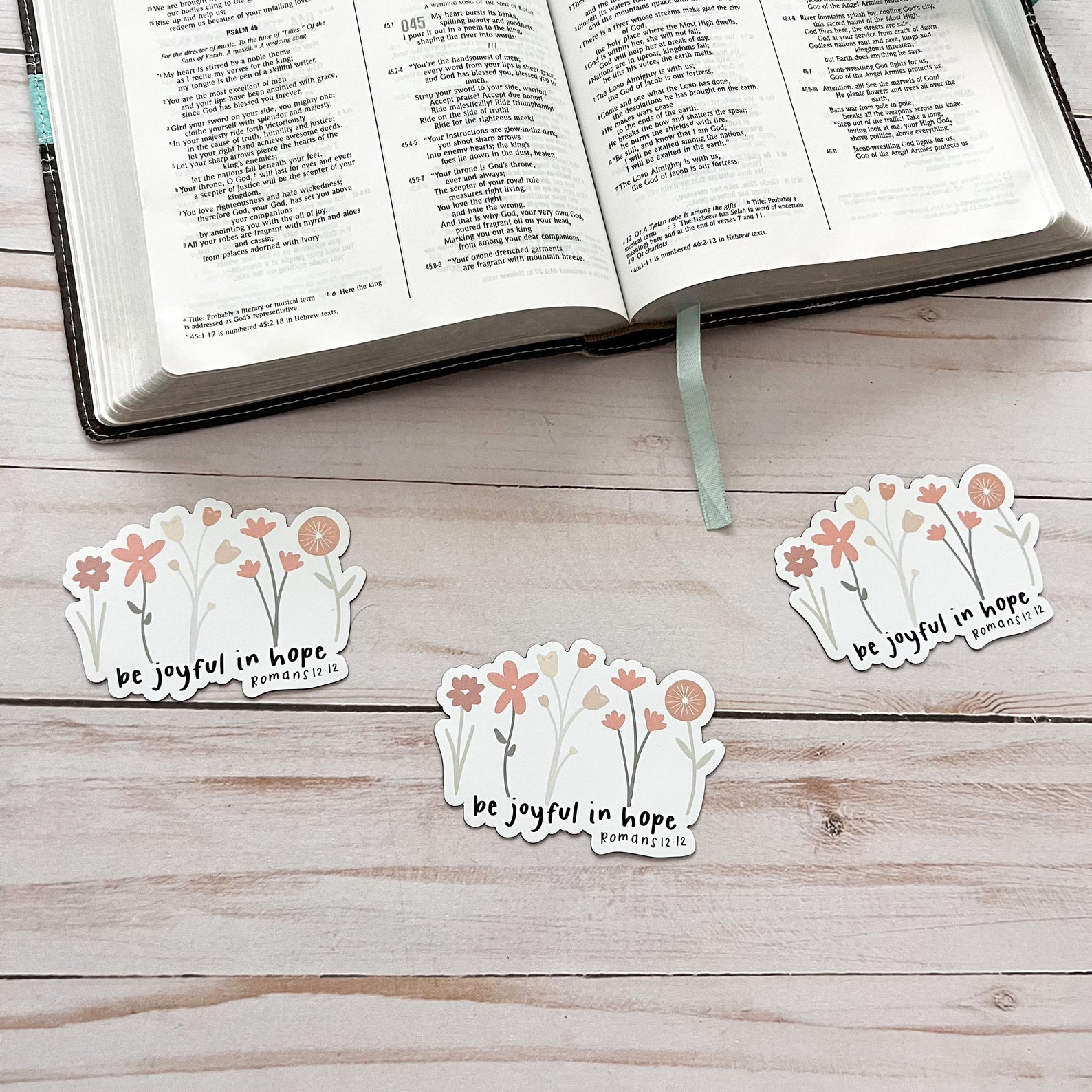 Faith Fridge Magnet Joyful in Hope Magnet Bible Verse - Etsy