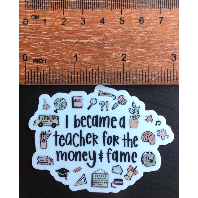 Teacher sticker Funny student teacher gifts Back to school | Etsy