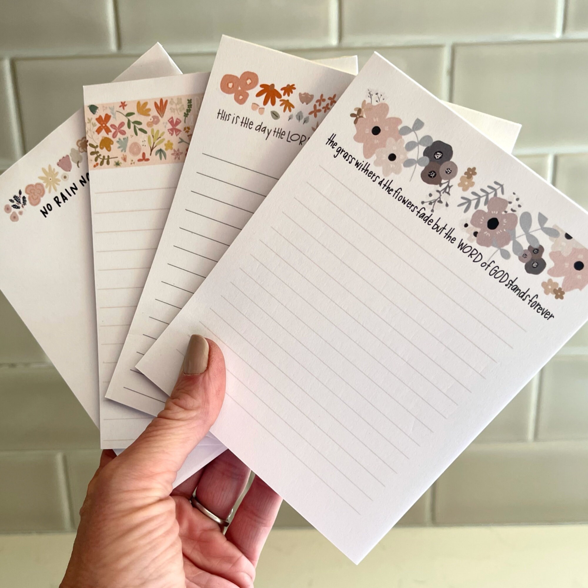 Faith Notes Christian Notepads Religious Cards Bible - Etsy UK