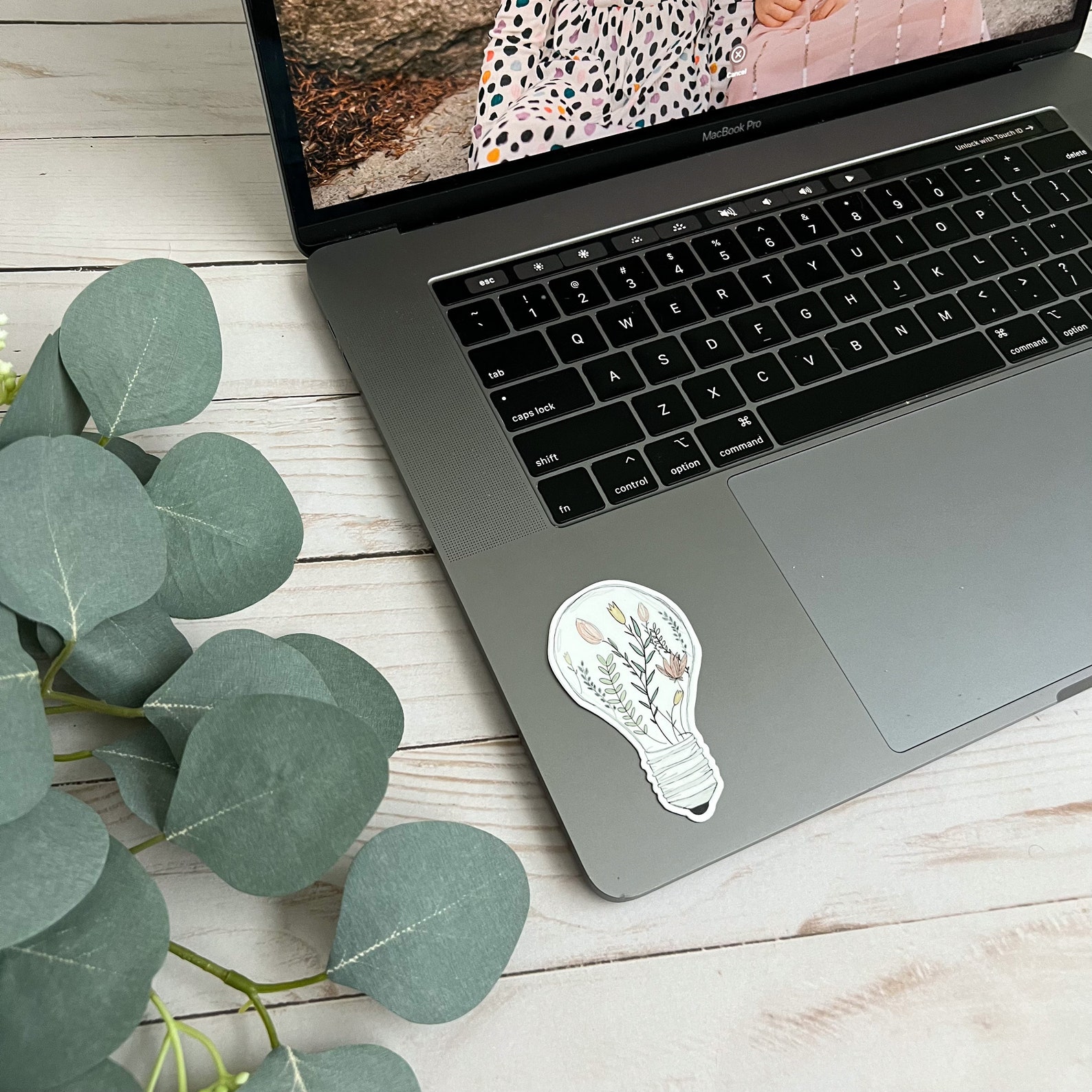 Light Bulb Sticker Flowers in a Lightbulb Sticker Be the - Etsy