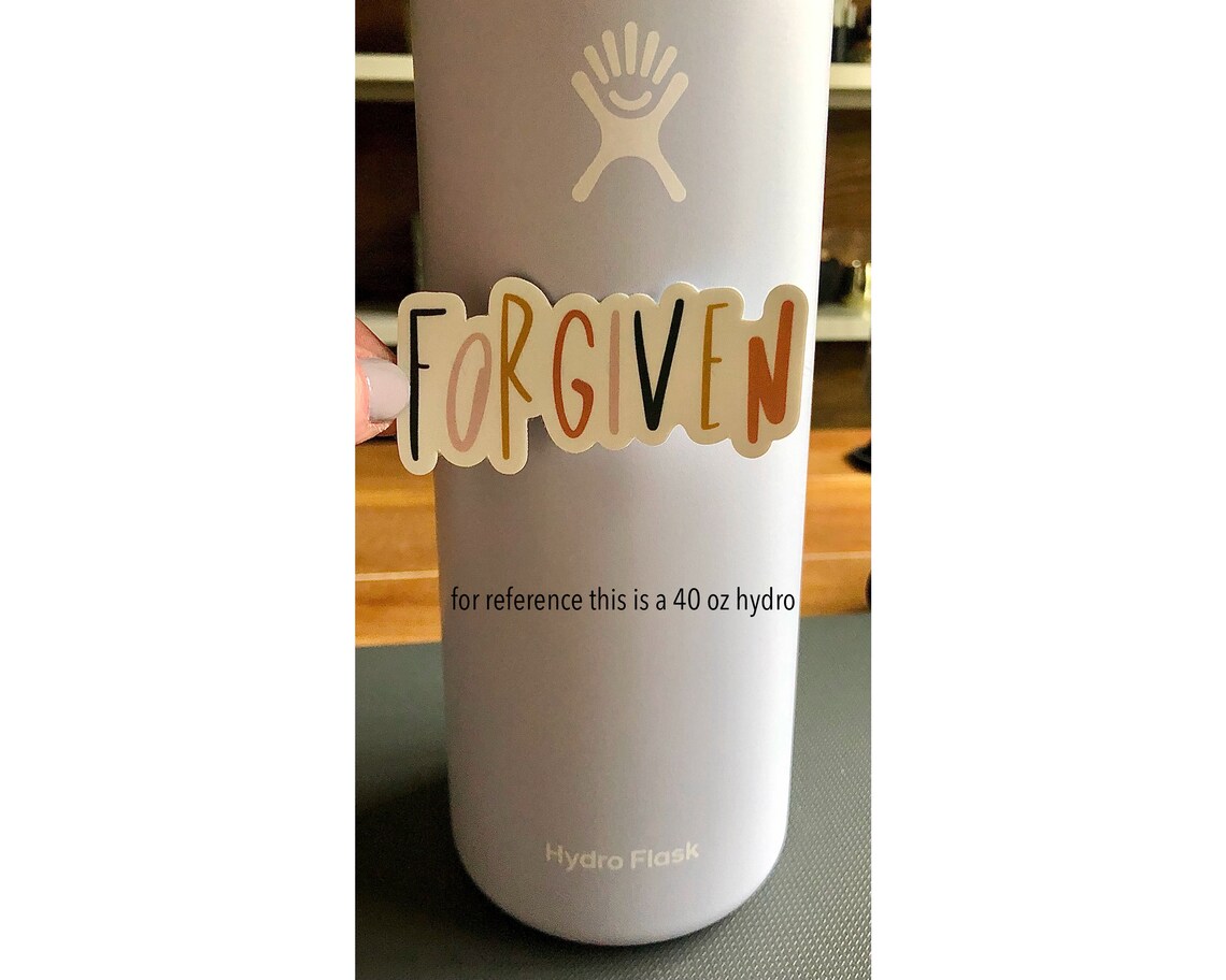 Forgiven sticker Scripture quotes decal Bible verse | Etsy