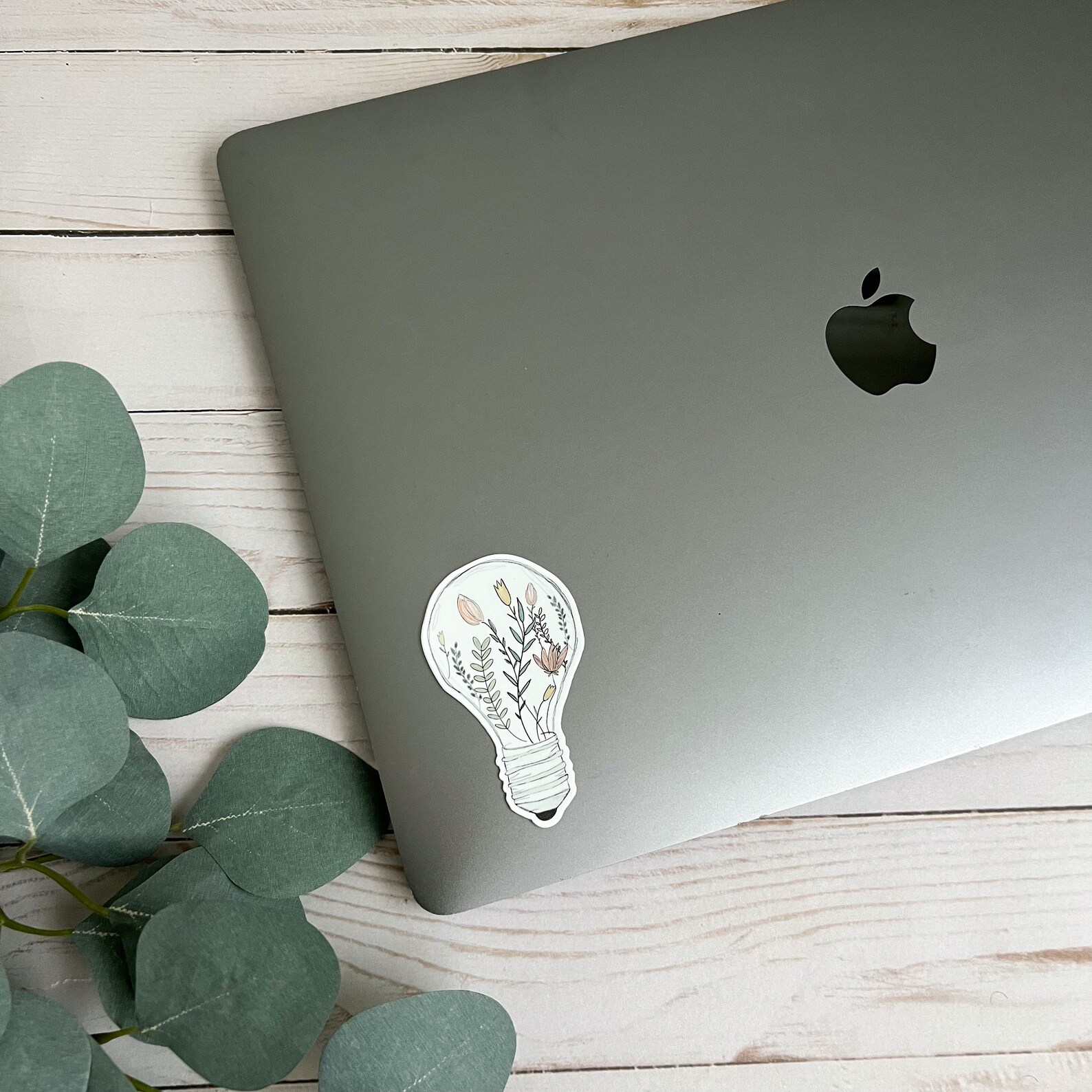 Light Bulb Sticker Flowers in a Lightbulb Sticker Be the - Etsy