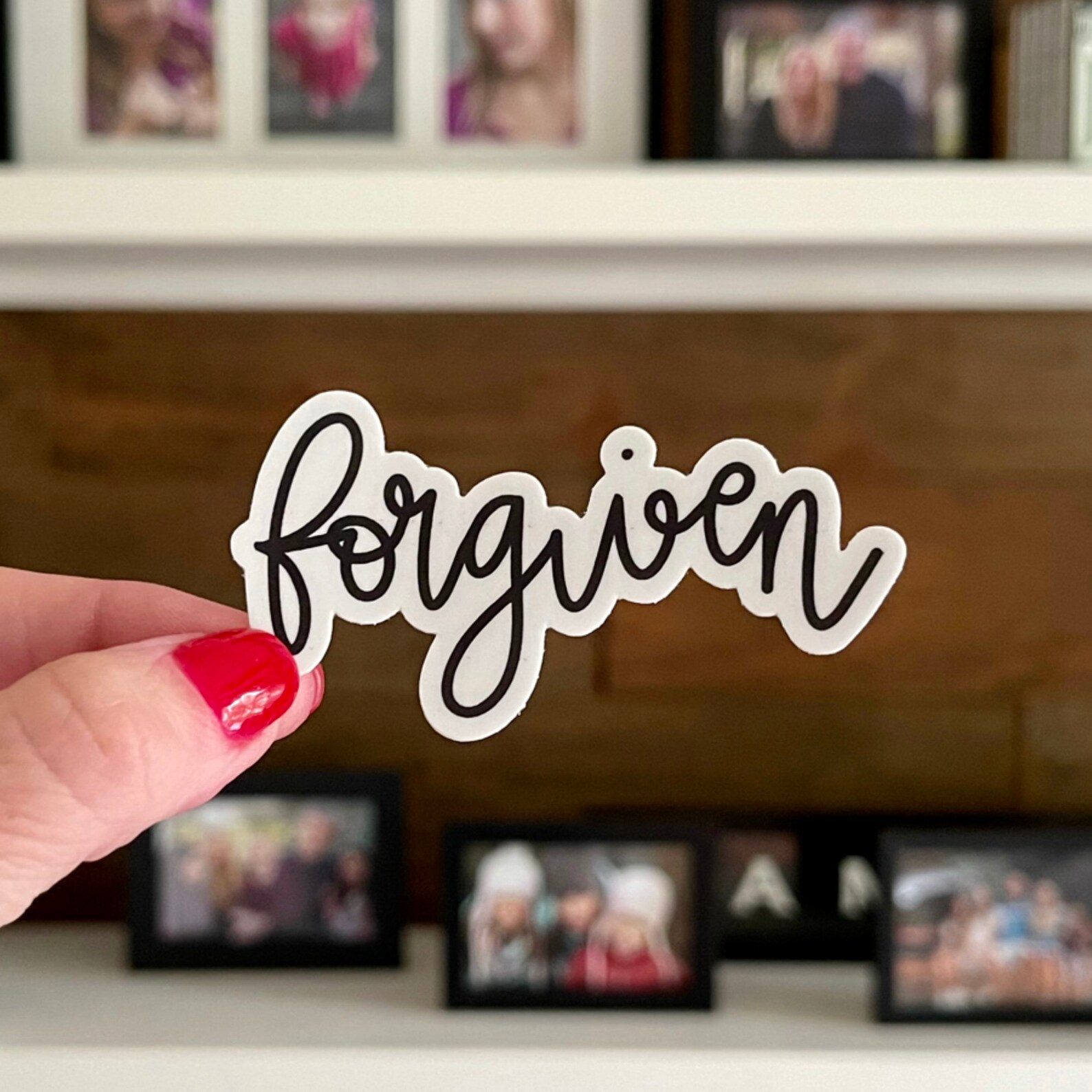 Forgiven Sticker Scripture Quotes Decal Bible Verse | Etsy