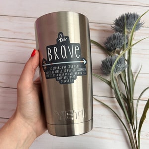 Christian Stickers | Faith Decals | Religious Art | Be Brave - Etsy