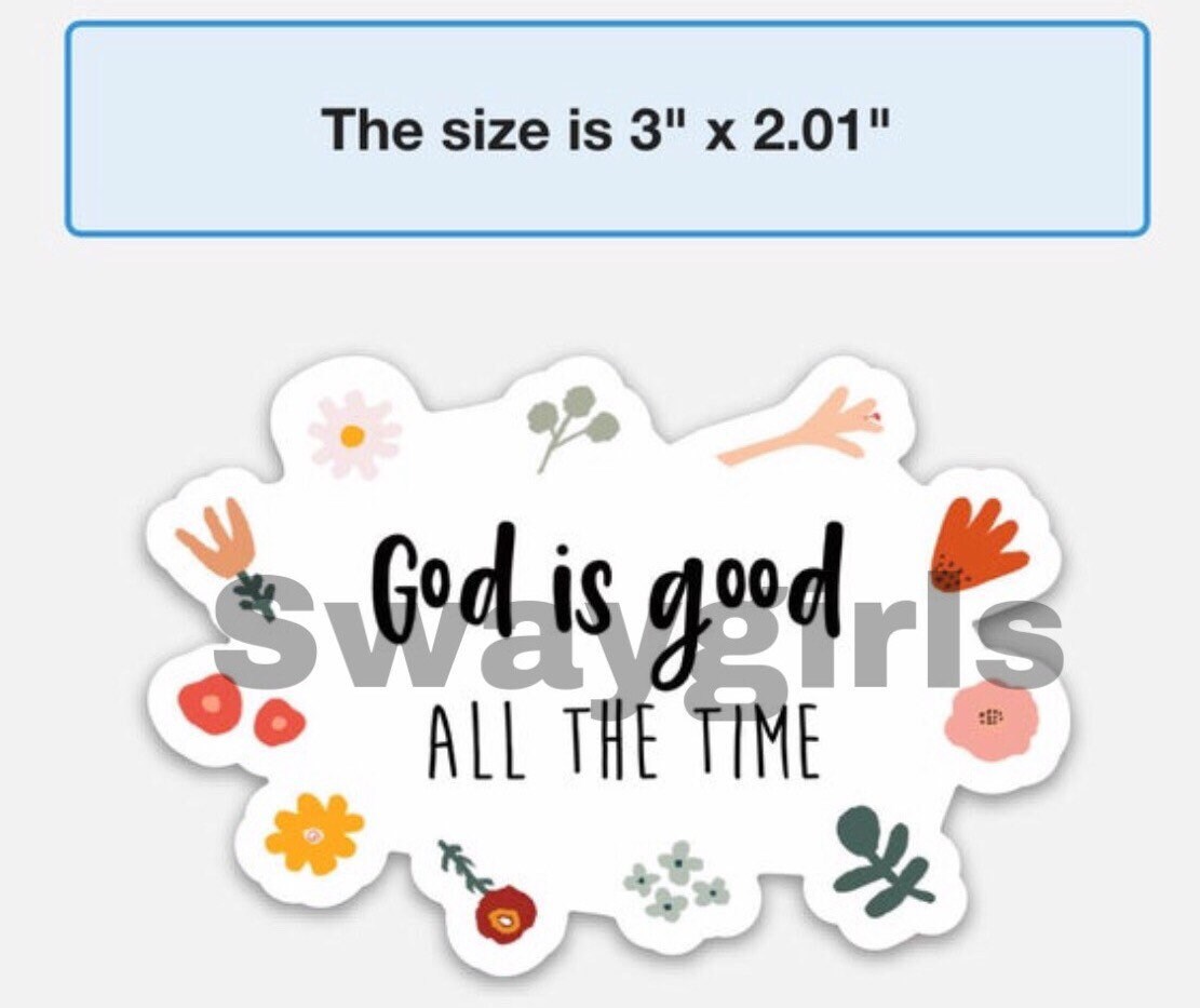 God is Good Sticker Religious Quotes Christian Stickers | Etsy