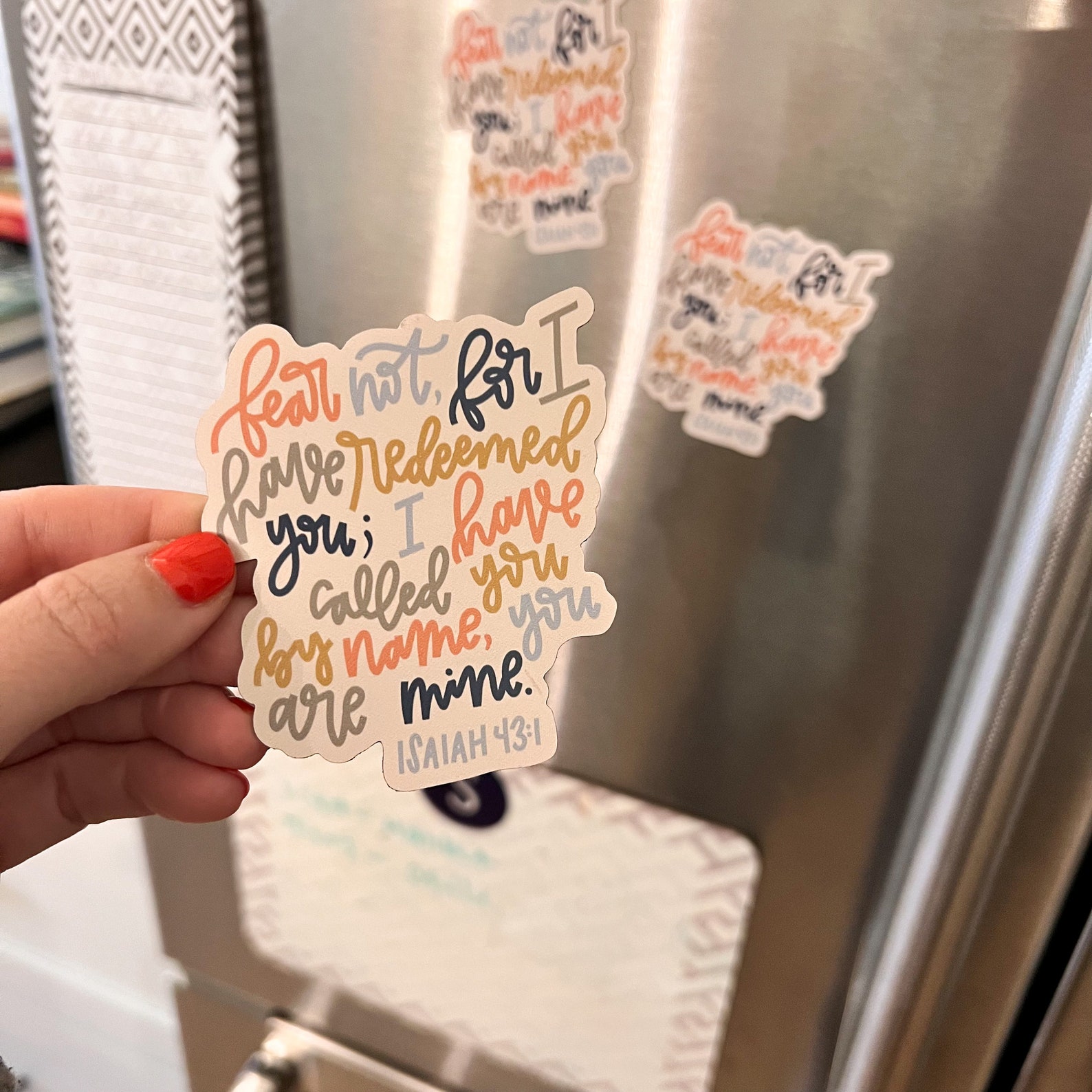 Religious Faith Magnets Christian Fridge Magnets Isaiah - Etsy