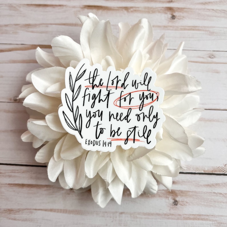 Be Still Sticker Religious Christian Faith Decals Exodus - Etsy