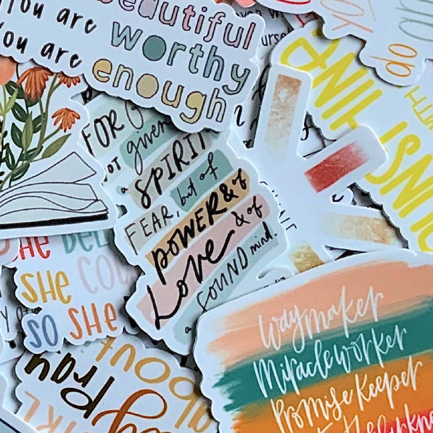 Faith Christian stickers & decals Religious Bible verse | Etsy