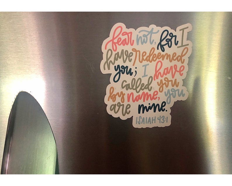 Religious faith magnets Christian fridge magnets Isaiah | Etsy