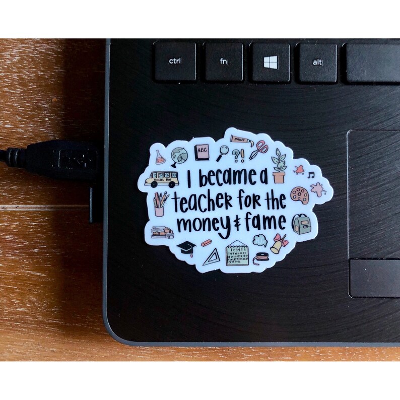 Teacher sticker Funny student teacher gifts Back to school | Etsy