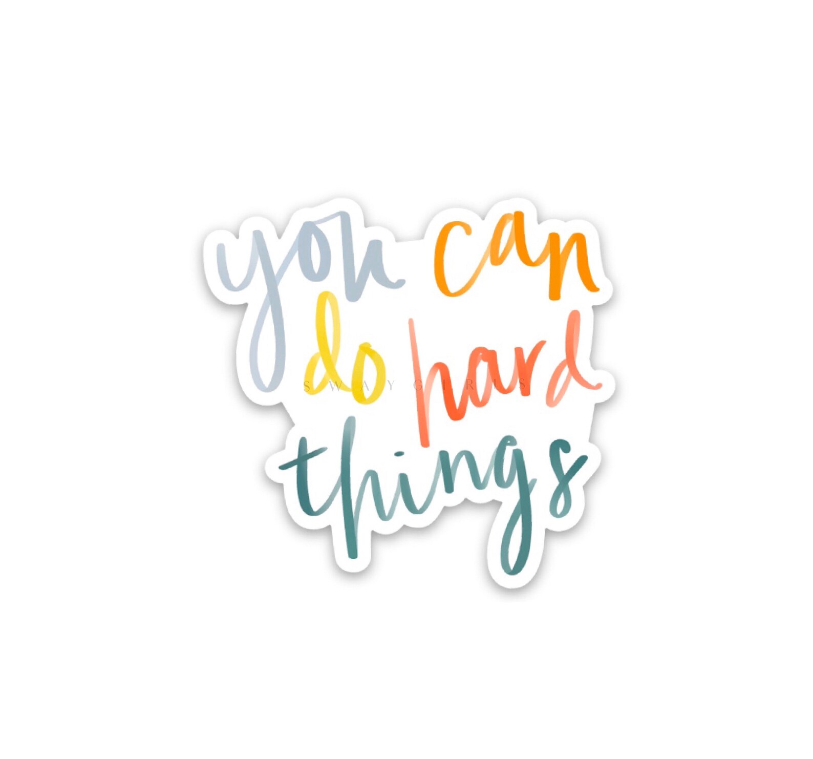 Encouraging inspirational stickers Waterproof vinyl decals | Etsy
