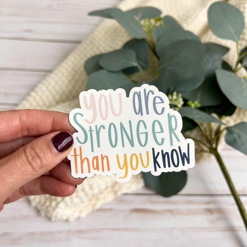 You Are Stronger Than You Know Magnet Inspirational Quote - Etsy