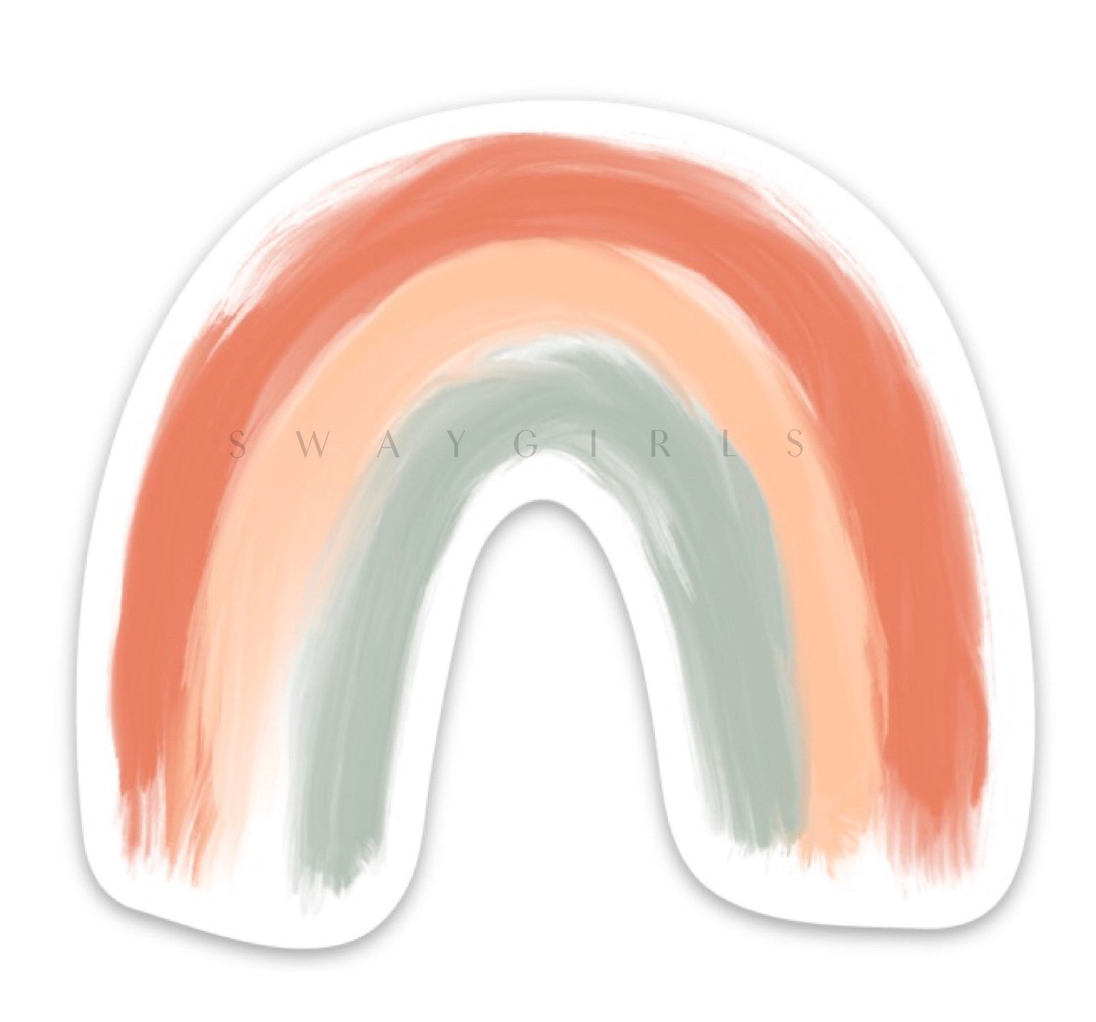 Pastel Rainbow Sticker Waterproof Vinyl Stickers for Laptop - Etsy