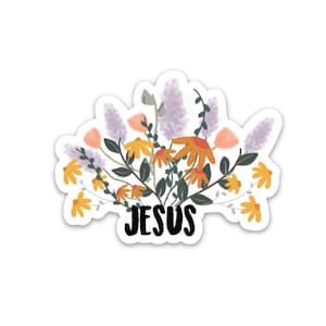 Jesus Sticker | Christian Faith Stickers | Waterproof Vinyl Decals ...